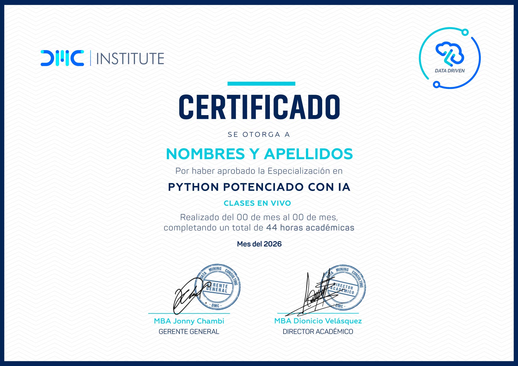Especialización en Python potenciado con IA - DMC Institute